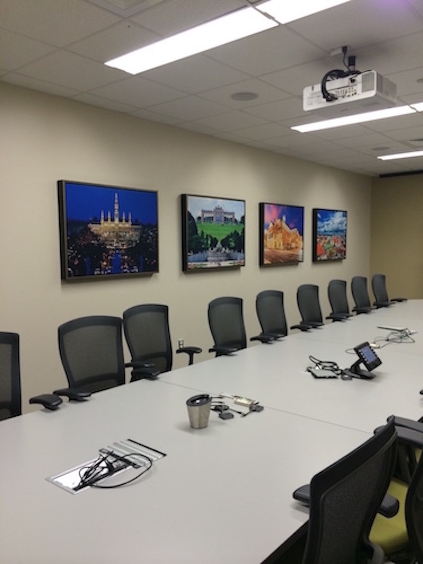 Screen Printed Acoustic Panels to Reduce Reverberation in Conference Room